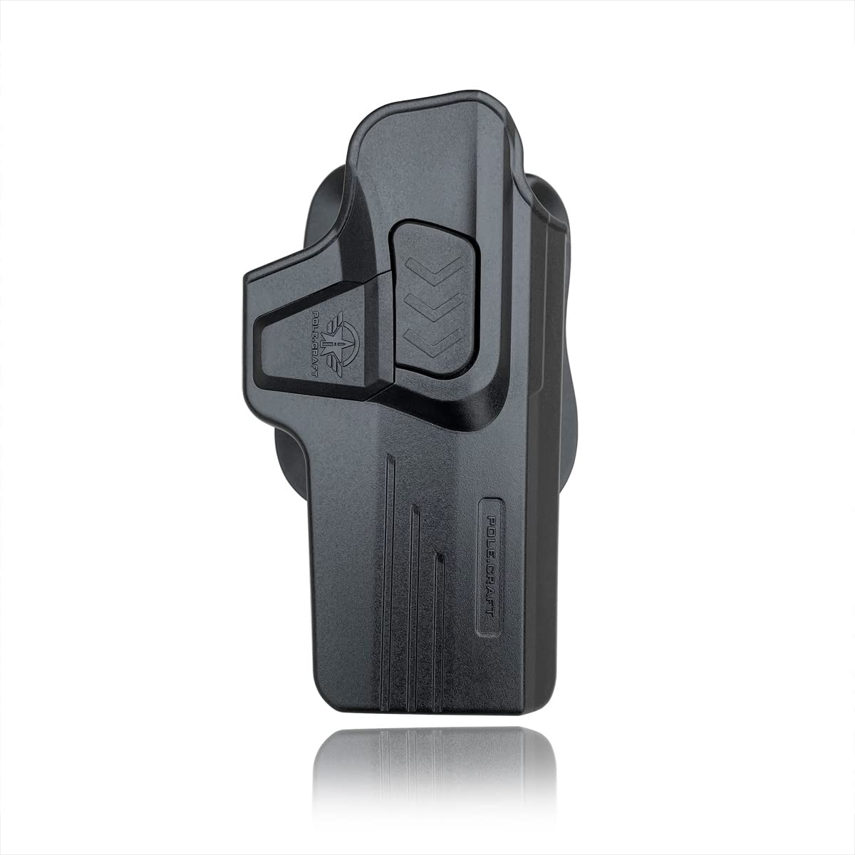 Pole.Craft OWB Paddle Polymer Holsters Fit: Sig Sauer P320 Full Compatible Sig Sauer P320 Carry Pistol, Outside Waistband Open Polymer Holster with Safety Lock, Angle adj-1.5β-2β Belt Adjustable