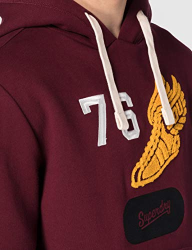 SUPERDRY Collegiate State Overhead Hoodie Wine
