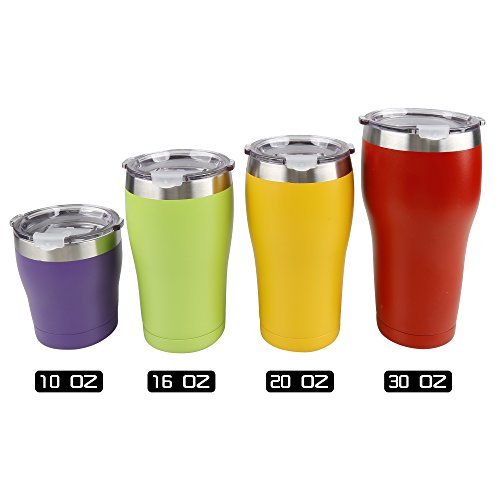 Tahoe Trails 30 oz Stainless Steel Tumbler Vacuum Insulated Double Wall Travel Cup With Lid, Jasper Jas[er 69-567-1002