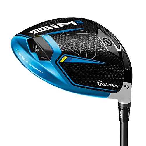 TaylorMade SIM 2 Driver Mens Left Hand Graphite Stiff 10.5 Degree Tensei AV Raw Blue