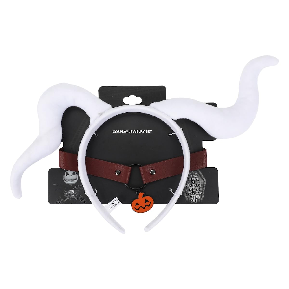 Nightmare Before Christmas Zero Adult Cosplay Headband & Collar Set