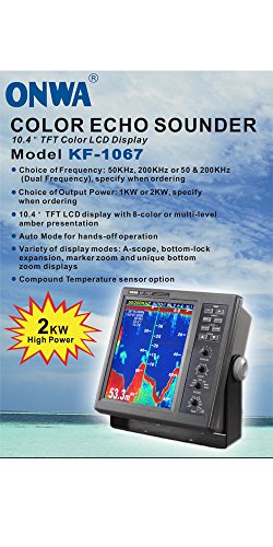 ONWA KF-1067MK2/1KW/200: 10.4" Color Fish Finder 1kW (200 KHz only)