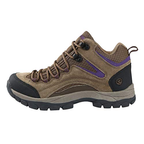 Northside Women's Pioneer-W Hiking Boot, Medium Brown/Dark Purple, 9 M US