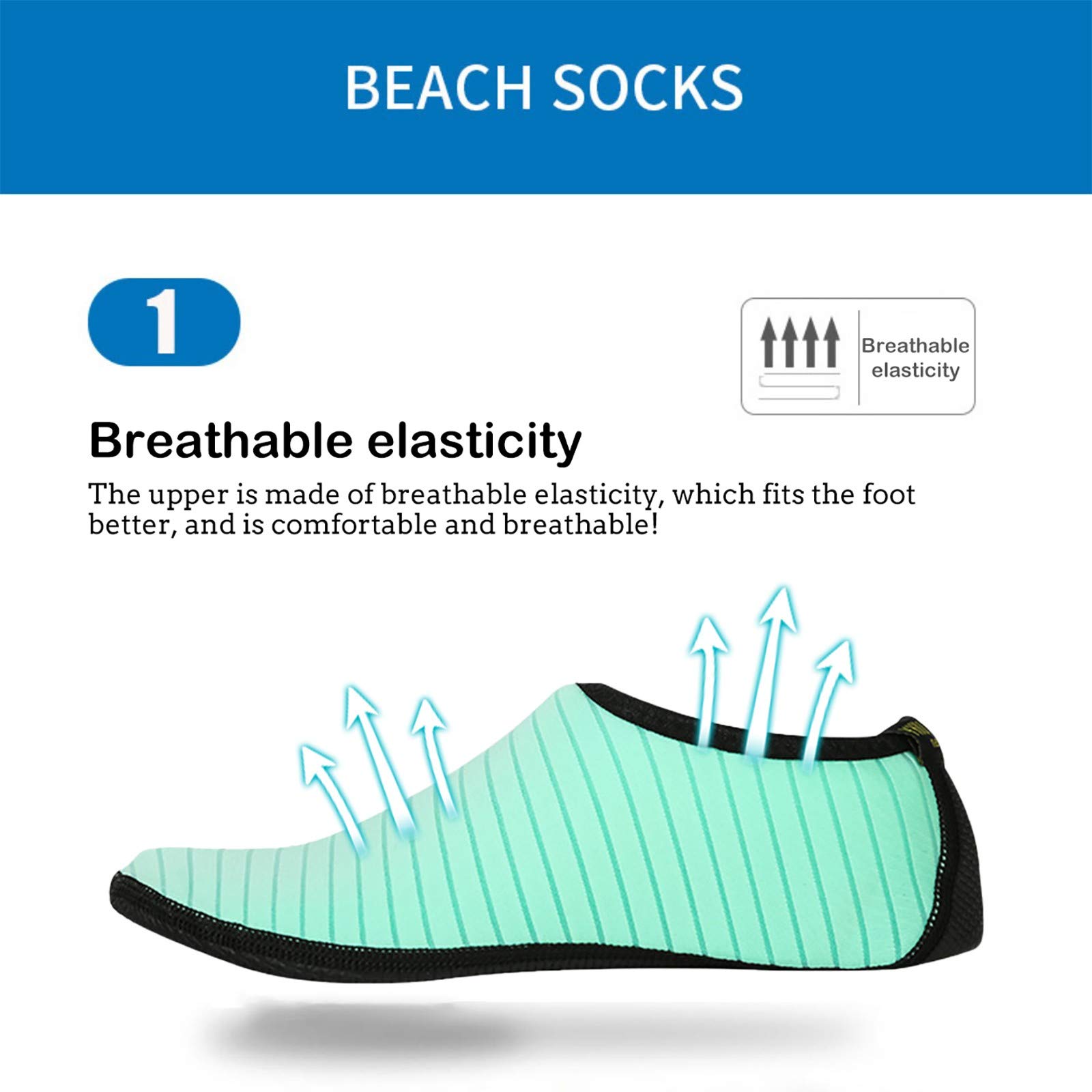 Women's socks Water Socks Water Dry Men's and Yoga Barefoot - Speed Socks Cushioned Socks Women