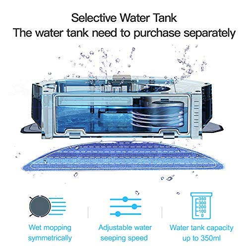 Proscenic 820S Robot Vacuum Cleaner, WiFi Connectivity, Alexa & Google Control, Smart Mapping, Auto Boost, 1800Pa Max Suction, 600ML Large Dustbox, Self-Charging, for Pet Hairs, Hard Floors and Carpet