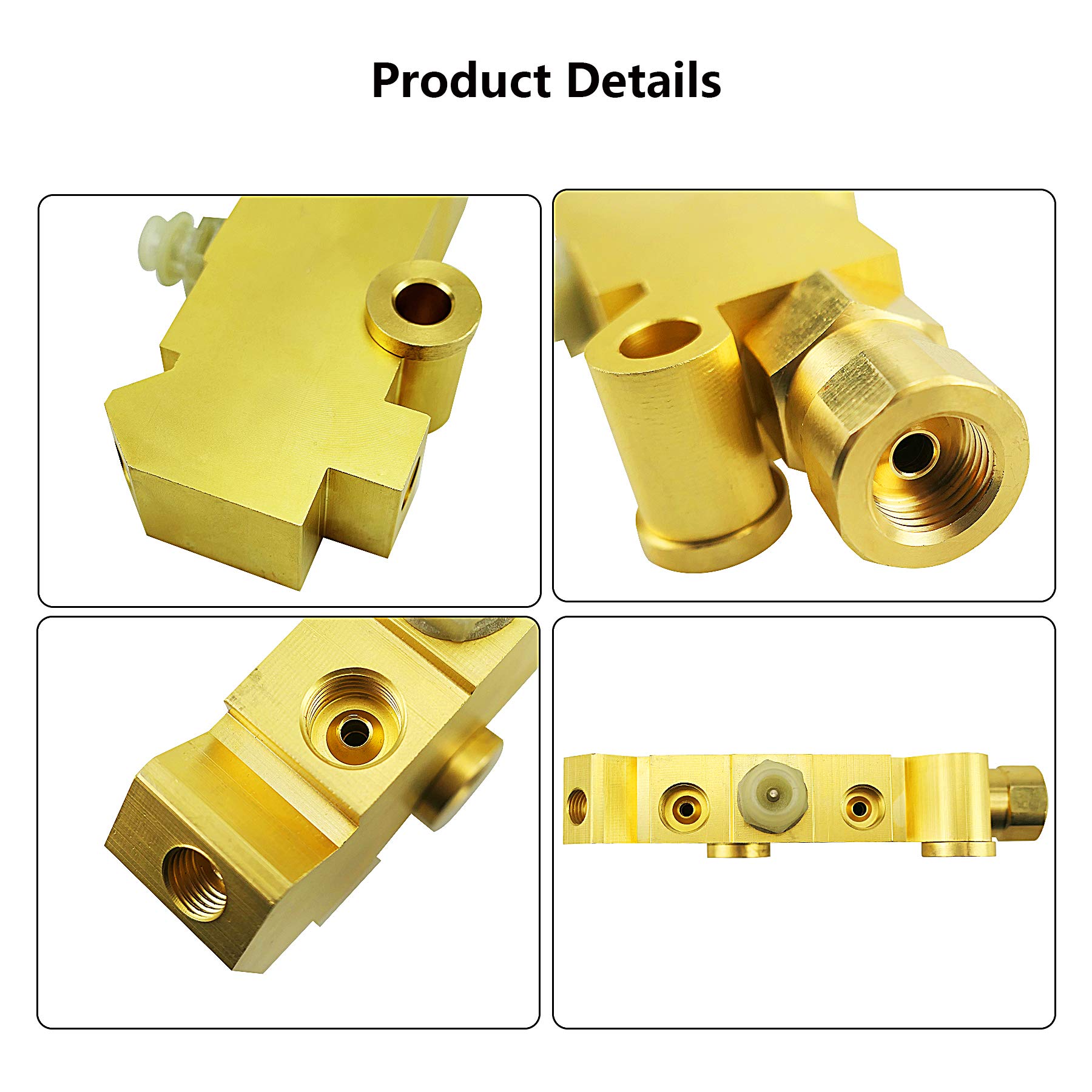 PV4 Brass Combination-Proportioning Valve, 172-1361 PV71 Disc-Disc Brake System Fit for Ford Chevy Mopar, Proportioning Valve Compatible with 4 Wheel Disc Brakes Trucks