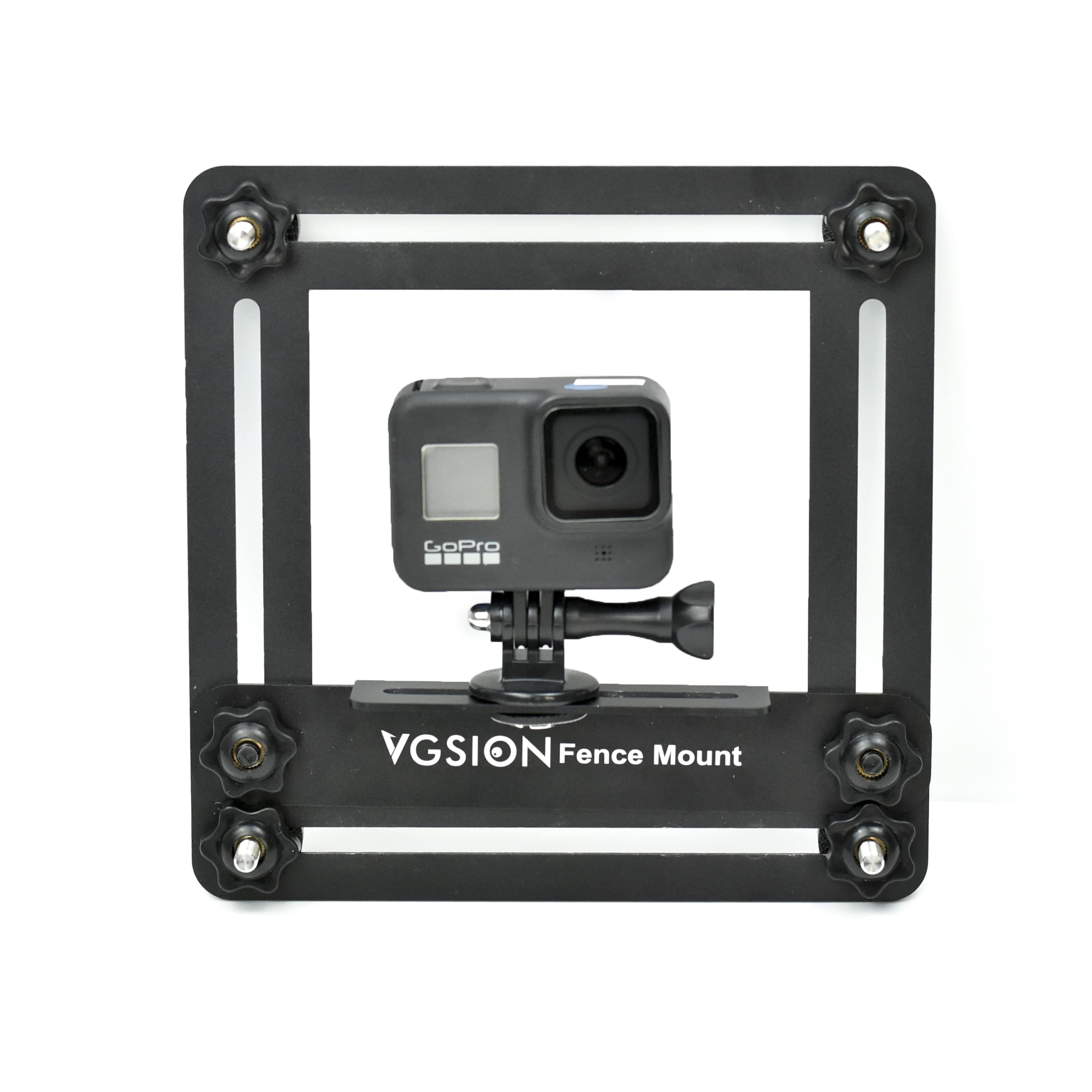 vgsion Baseball Fence Mount for Action Camera and Cellphone Support Charging When Recording, Compatible with GoPro Hero 10, Hero 9, Hero 8, Hero 7, iPhone, Samsung Galaxy
