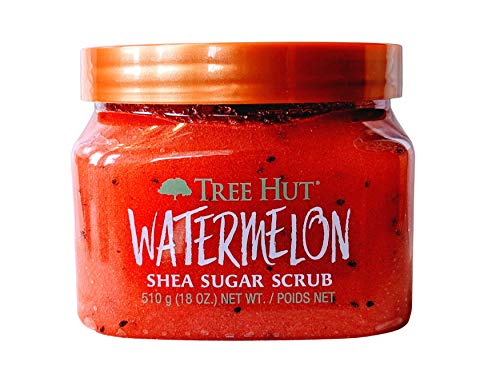 Tree Hut Radiant Skin Watermelon Shea Sugar Scrub Bundled With Watermelon Whipped Shea Body Butter