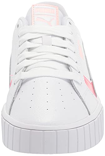 PUMA womens Cali Star Sneaker, Puma Whiteignite Pinkelektro Peach, 11 US