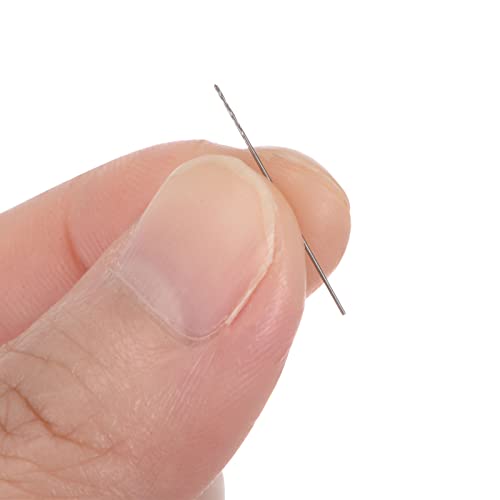 uxcell 10 Pcs 0.4mm HSS(High Speed Steel) W6542 Micro Drill Bits, Fully Ground Jobber 20mm Length Drill Bit for Mild Steel Copper Aluminum