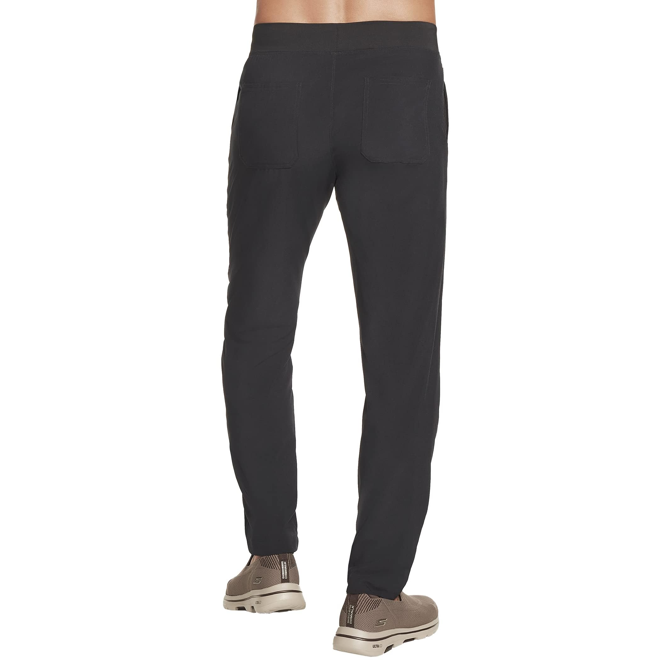 Skechers mens Go Walk Action Casual Pants, Bold Black, Large US