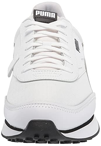PUMA Men's Future Rider Twofold Sneaker, White Black, 10