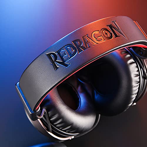 Redragon H520 Icon Wired Gaming Headset, 7.1 Surround Sound - Memory Foam Earpads - 50MM Drivers Headphone- Detachable Microphone with Pro Driver - Works with PC, PS4/3 & Xbox One/Series X, NS