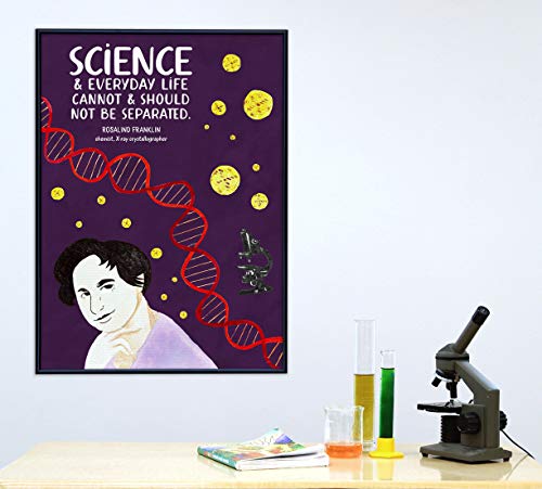 STEM Scientists and Mathematicians Inspirational Quote 8 Poster Set. Fine Art Paper, Laminated, or Framed. Multiple Sizes Available for Home, Office, or School.