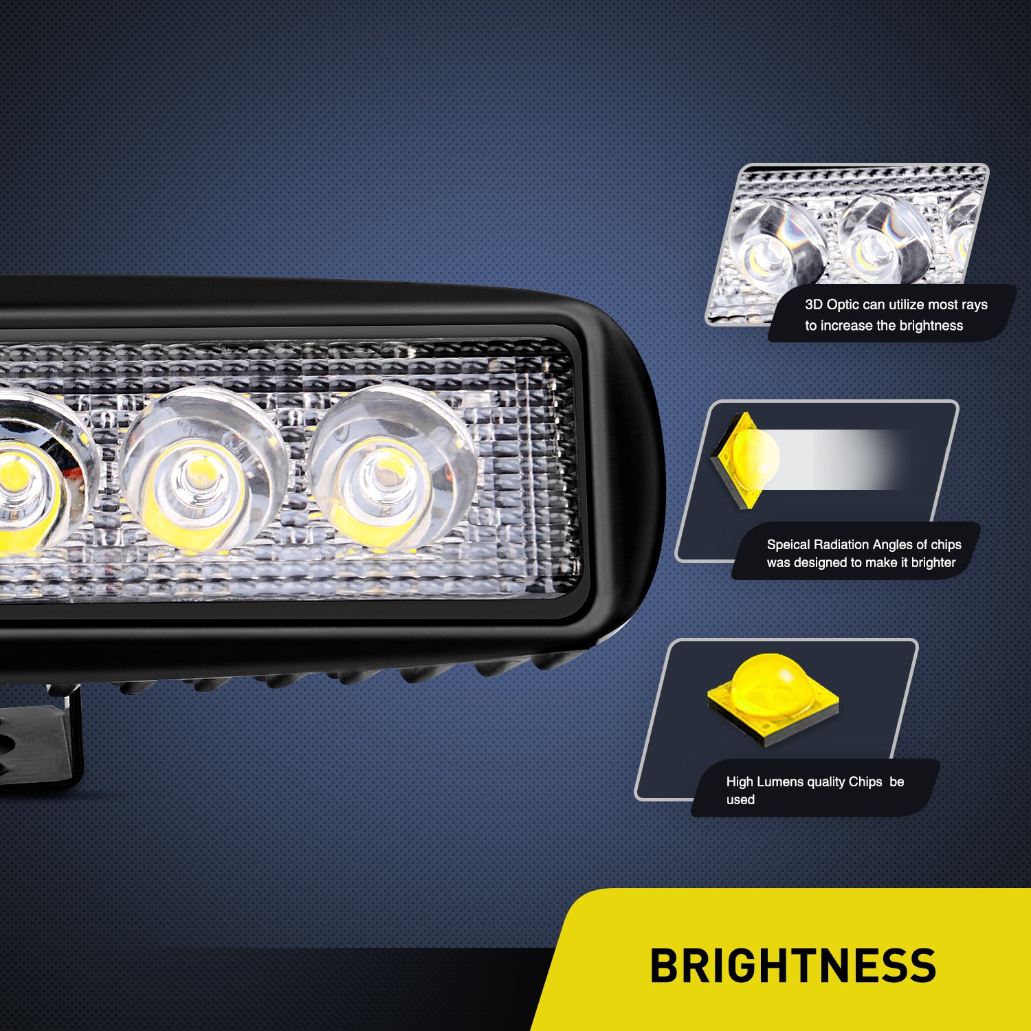 Nilight Led Light Bar 2PCS 18w Spot Driving Fog Light Led Pods Off Road Lights Boat Lights driving lights Led Work Light SUV Lamp,2 years Warranty