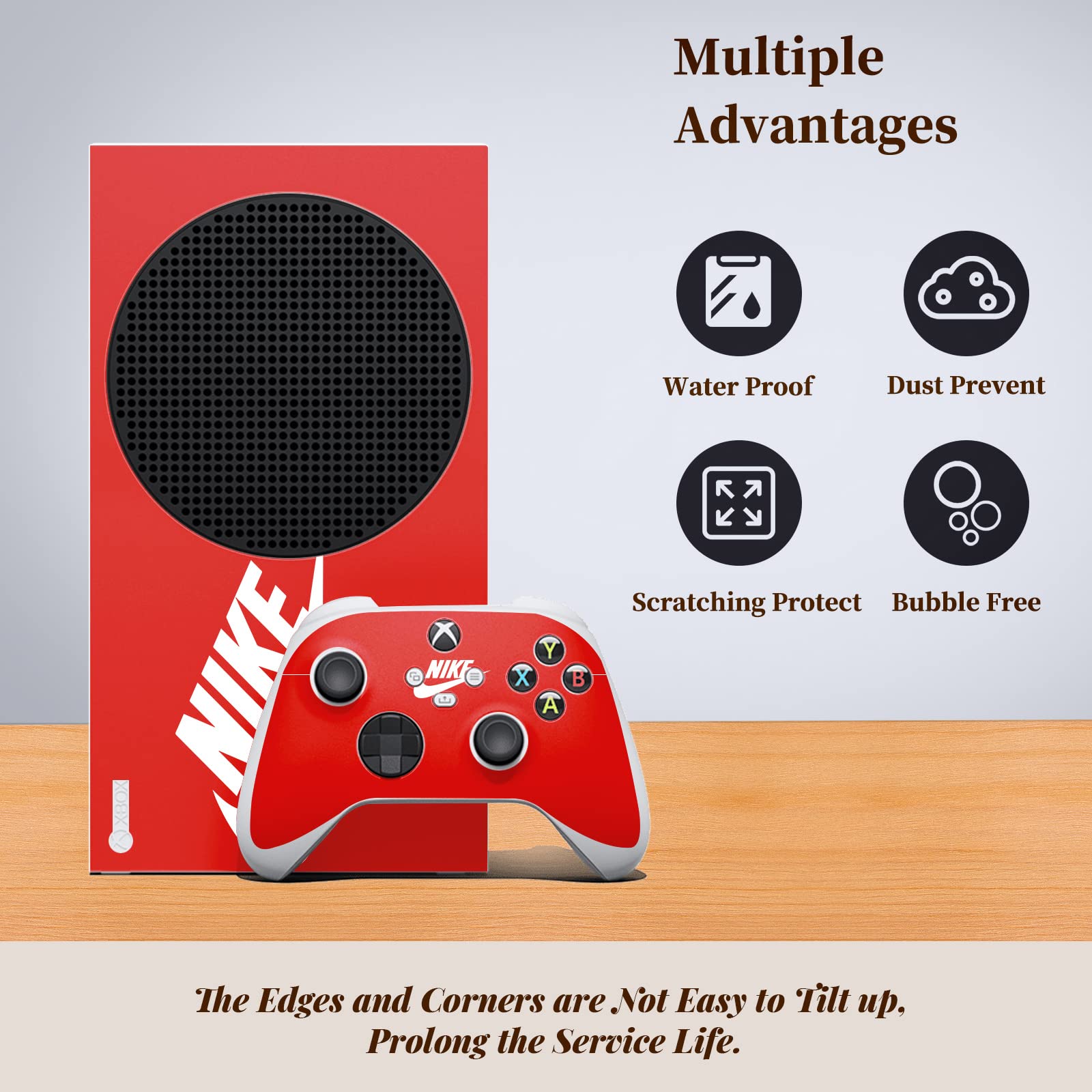 Xbox Series S Skin for Console and Controllers, Sticker Vinyl Protective Skin, Decal Cover Skins- Shoebox