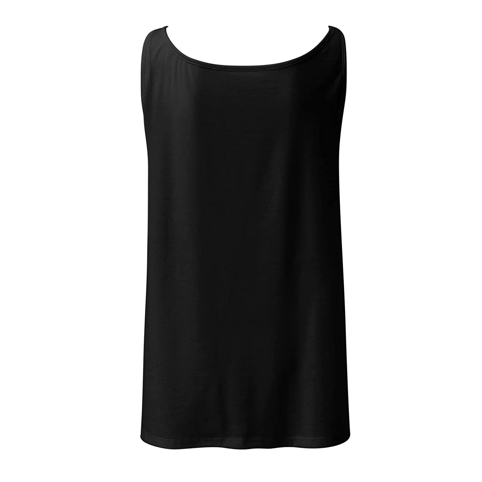 Tirantes Encaje Cuello en V Chaleco Top Sling Solid Tank Recortada Bottoming Slim T Shirt Túnica Blusas sueltas,U2-Black,Medium