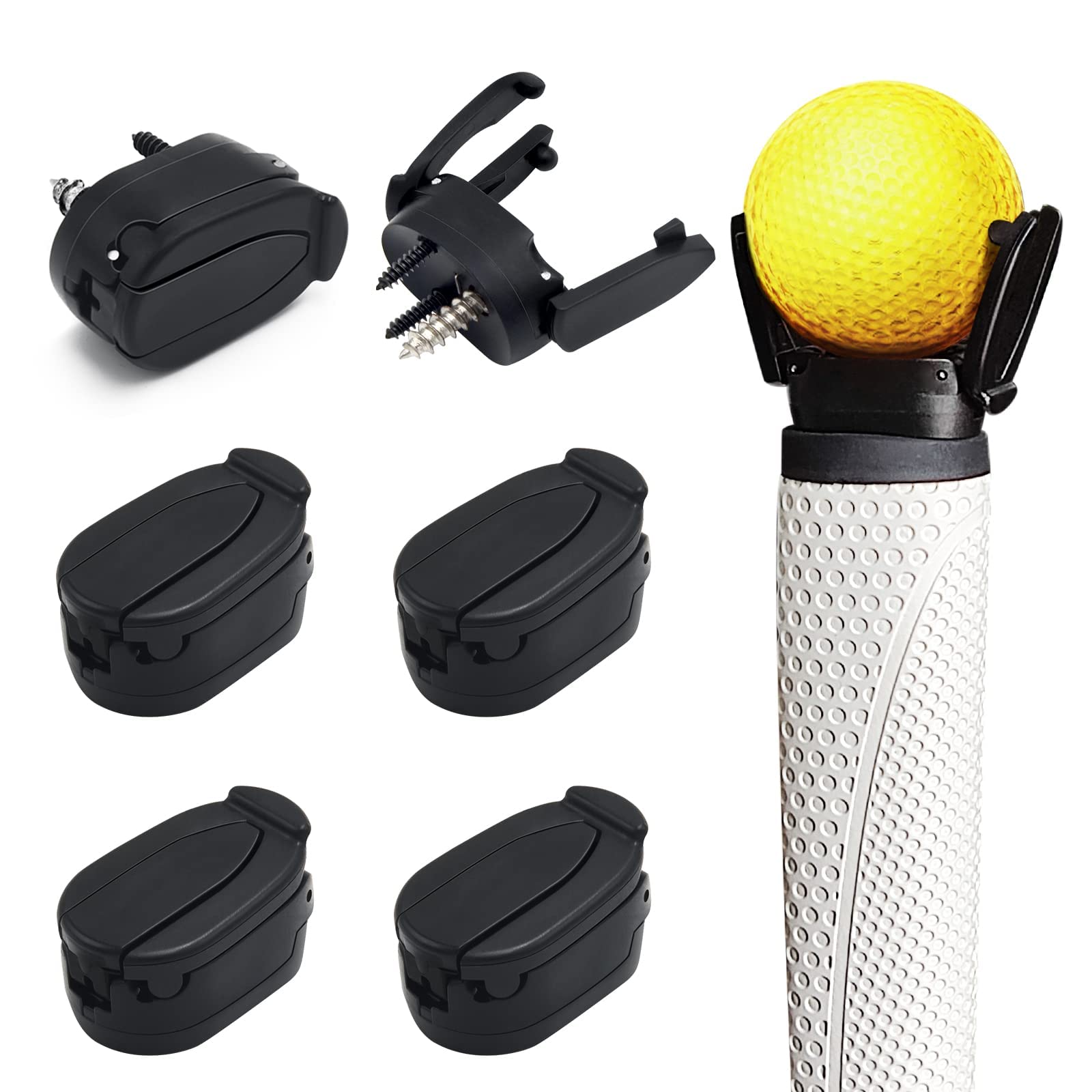 Shu-Ran 6 Pcs Golf Ball Retriever Golf Ball Picker Upper for Putter Golf Ball Retriever for Putter
