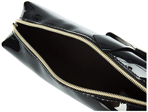 Ted Baker Women's Nikara Vinyl Bow Pencil Case, One Size, Black