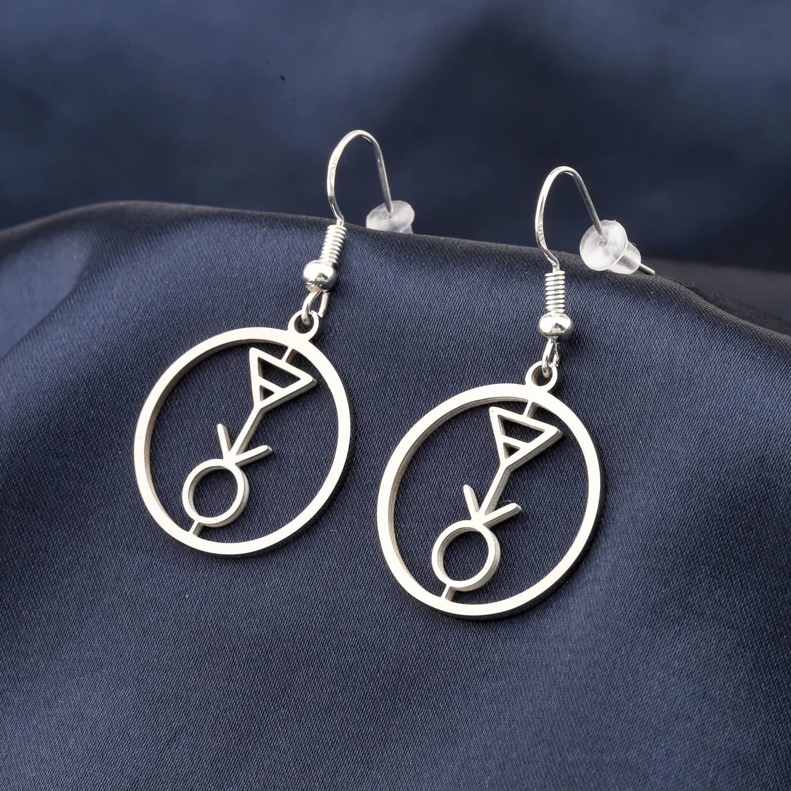 The Owl House Inspired Gift Plant Glyph Charm Earring for Her Owl House Fans Gift (Plant Glyph Earring)