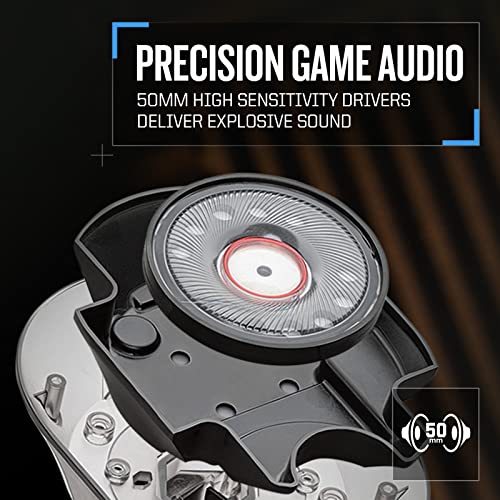 RIG 500 PRO HS GEN 2 Competition Grade Playstation Gaming Headset for PS4, PS5 and Nintendo Switch - 50mm Speaker Drivers - Flip-to-Mute Microphone - Black