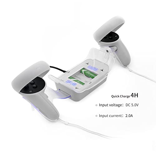 Viupolsor for Handle Charging Station Dock Holder USB Charger Stand for Quest 2 VR Headset Controller