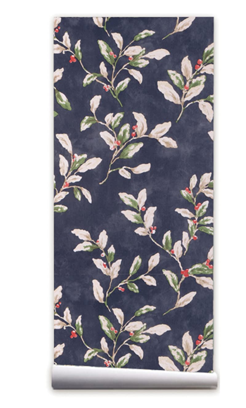 Vintage Botanical Leaf Self Adhesive Contact Paper Wallpaper Cabinets Shelf Dresser Drawer Liner Furniture Walls Decor Sticker 17.7X117 Inches