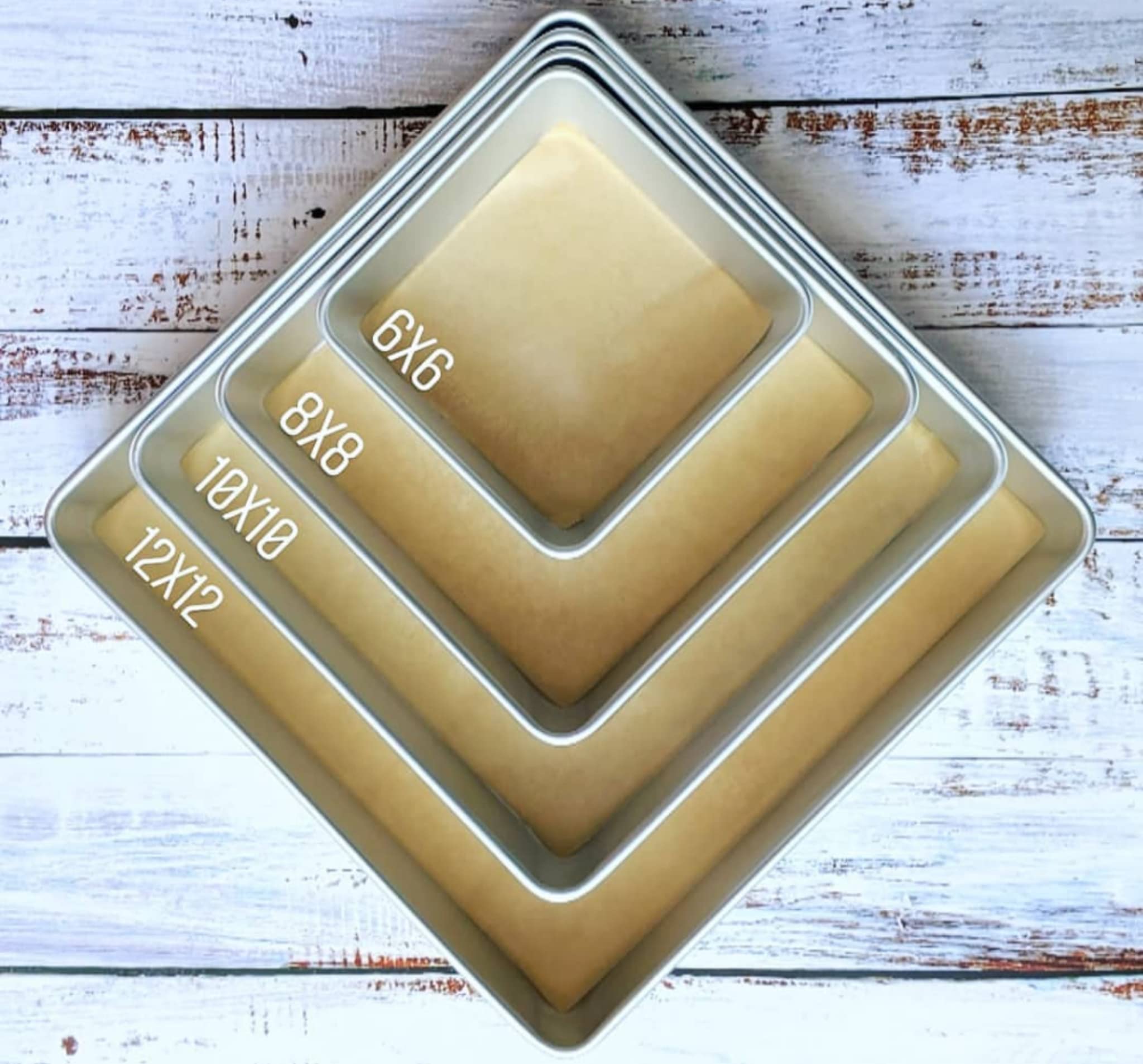 Zenlogy 8x8 Parchment Squares (200 sheets) - Unbleached, Non-stick, Pre-cut Parchment Paper - Fits 8x8 Brownie Square Pans and Toaster Oven Trays, and Air Fryer - Great for Wraps, Baking, Roasting