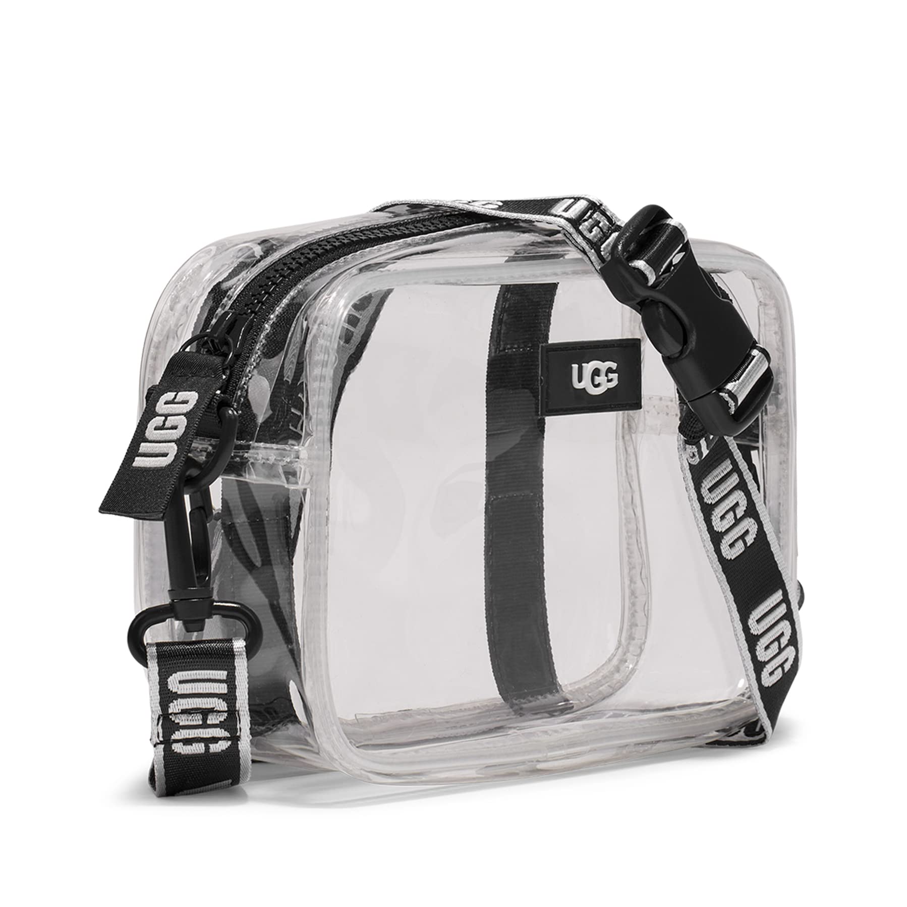 UGG Women's Janey Ii Transparent Handbag, Black Clear, O/S