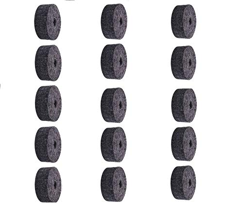 Round Soft Grey Cymbal Stand Felt Washer Replacement for Drum Set of 15(1.57 Inch)