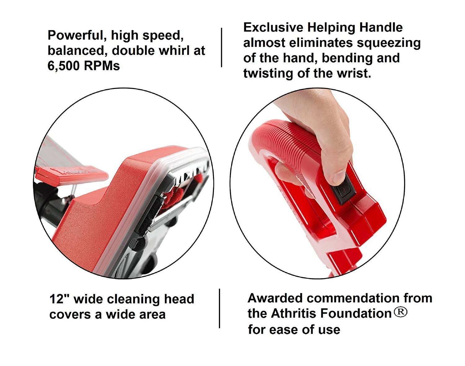 Oreck Commercial U2000R-1 120 V Red/Gray Upright Vacuum Bundle with 4 Oreck Advance Filtration Hypo-Allergenic Bags