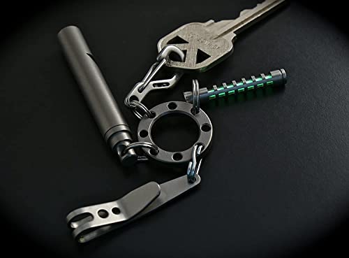 UltraTac Deep Carry Knife Pocket Clip Nano, Multi-Purpose Pocket Suspension Clips for Keys, Flashlights, Knives - Stainless Steel (2 Pack)