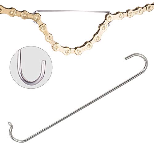 Vakitar 10Pcs Bike Stainless Steel Chain Hooks Connecting Repairing Tool for Mountain Road
