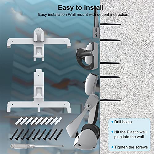 YiDey VR Wall Storage Bracket For VR2 VR Multifunctional Wall Mount, Can Store Handle Headset Remote Control, Gaming Controller Hanger Space Saving