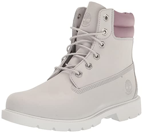 Timberland Women's Linden Woods Waterproof Hiking Boot, Light Grey Nubuck, 7