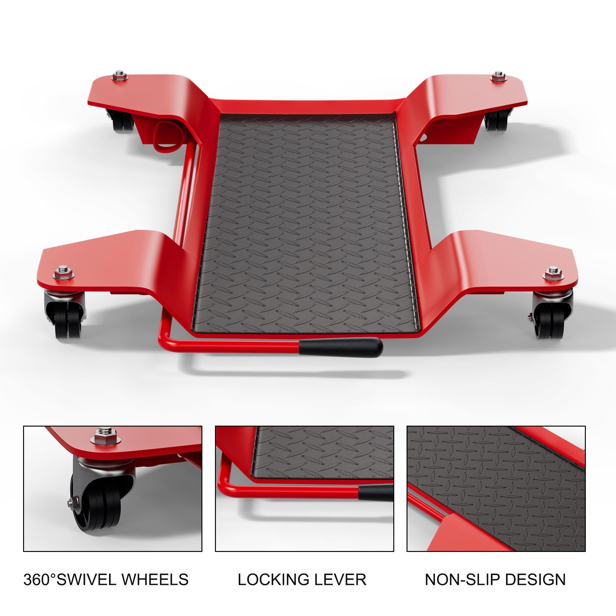 Premium Motorcycle Center Stand Rolling Dolly with 360°Casters,Easy Bike Movement,Motorcycle Scooter Mover 500lbs for Workshop and Home Garage