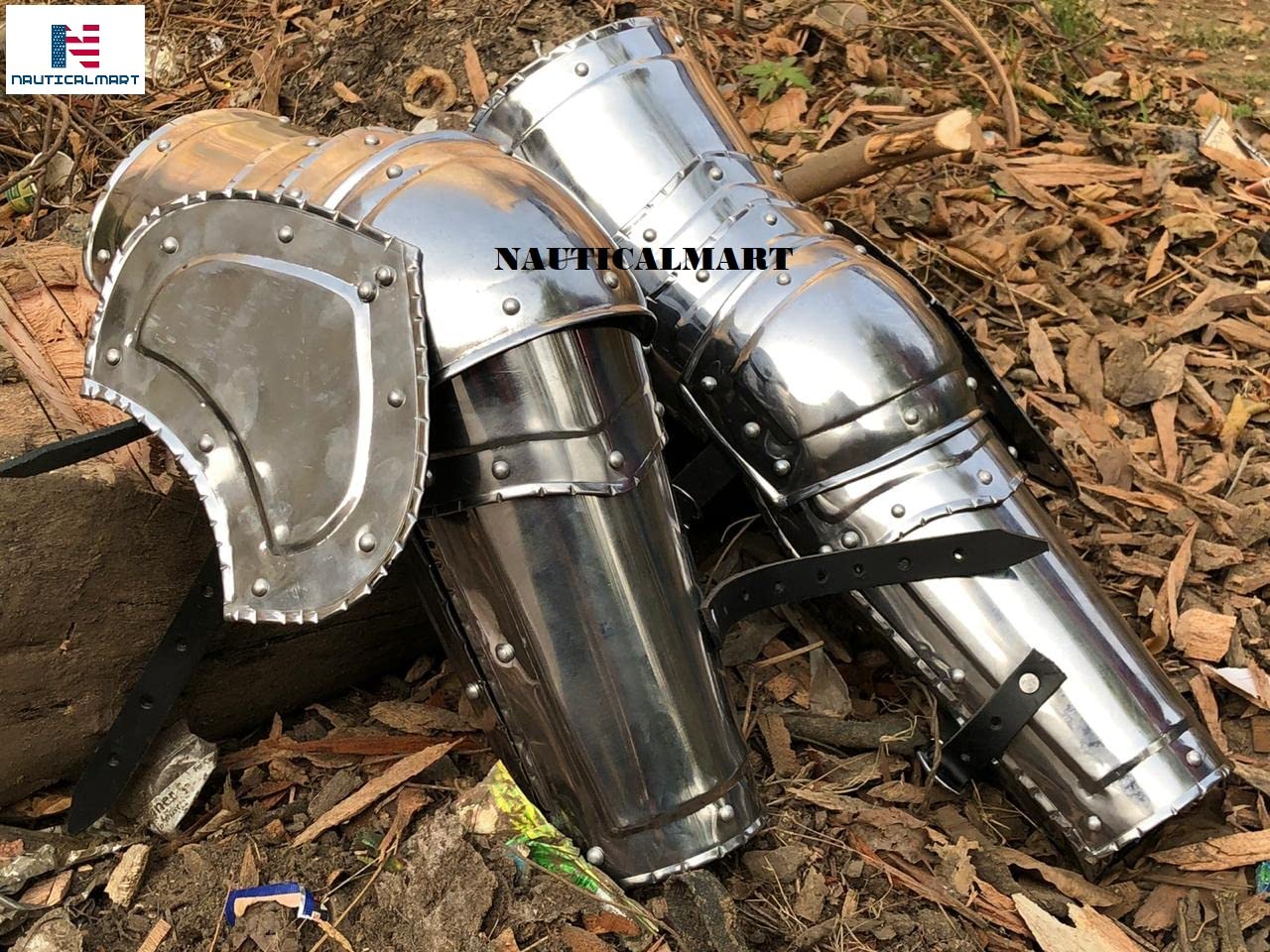 NauticalMart Medieval Knight Armor Warrior Steel Arm Guard - Halloween