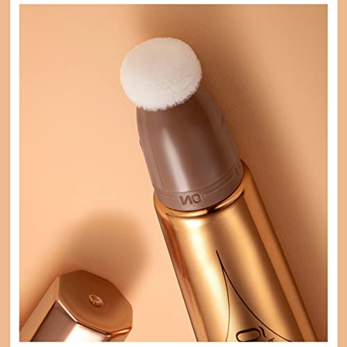 Petansy Contour Beauty Wand, Liquid Face Concealer Contouring and Highlighter with Cushion Applicator, Shading Bronzer Stick Natural Matte Finish, Lightweight Blendable Super Silky Cream Contour Stick