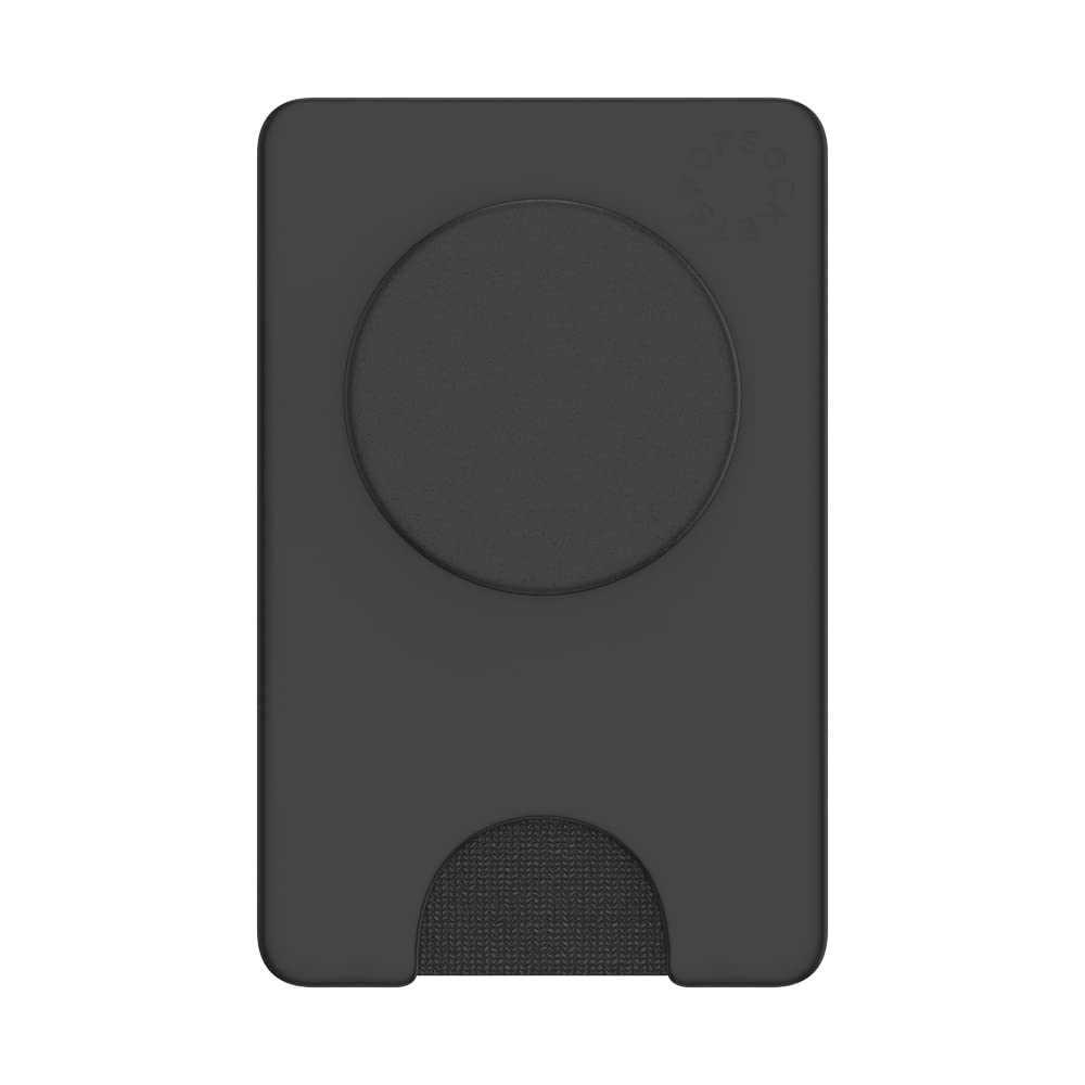 PopSockets Phone Wallet with Expanding Phone Grip, Phone Card Holder, Solid PopWallet - Moss Green
