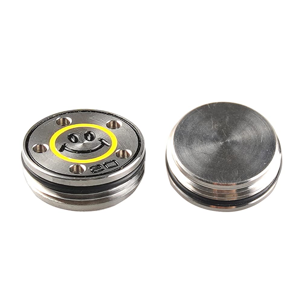 PLUSKER 2PCS Golf Custom Putter Weights with Smiley Face Pattern 20g Available for Select Newport Studio Design California GoLo Futura X Series Clubs Head