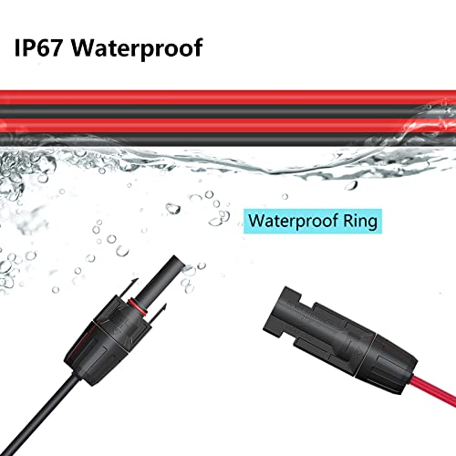 VDL Solar Panel Connector to DC 8mm&DC 5.5mm x 2.1mm Adapter Extension Cable 14AWG for Jackery Goal Zero Yeti Solar Generator Portable Power Station Solar Generator