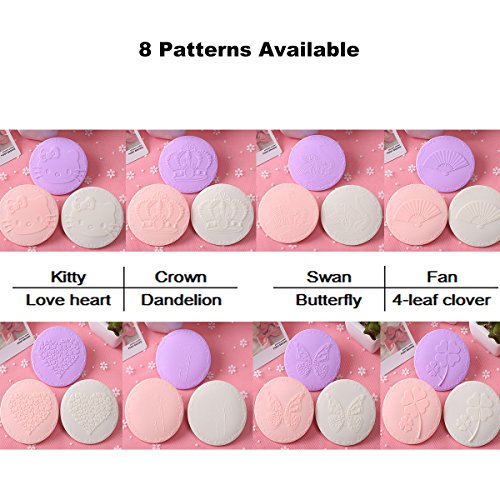 OMIRO Mini Mirror Bulk, 2.5 Inch Round Glass Mirror in 3 Colors, Pack of 24 (Random Patterns)