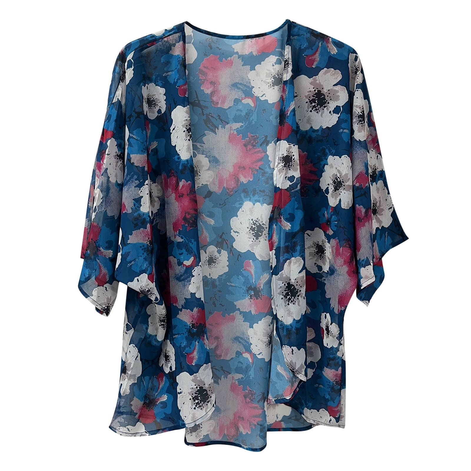 Womens Half Zipper Tops Long Sleeve Four Leaf Printed Shirts Loose Pleated Tops V Neck Pullover Sweatshirt