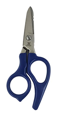 Zeluga 12-229 5in. Heavy Duty Stainless Steel Electician's Scissor with Ergonomic Handle