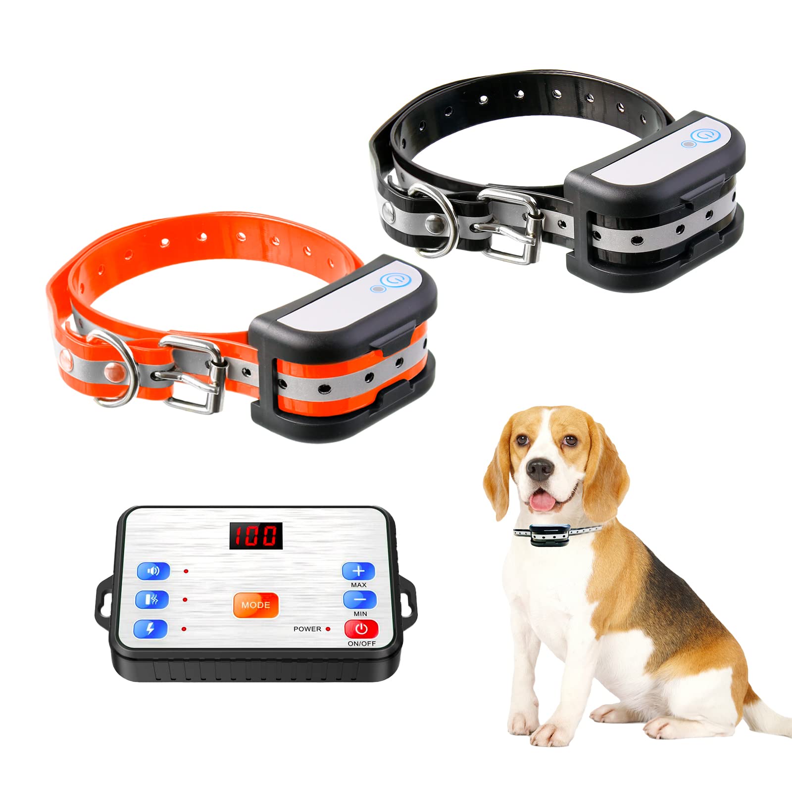 only warm Dog Wireless Fence System Dog Trainging Collar 2 in 1 Adjustment Reflective Waterproof Collars Freedom Fence