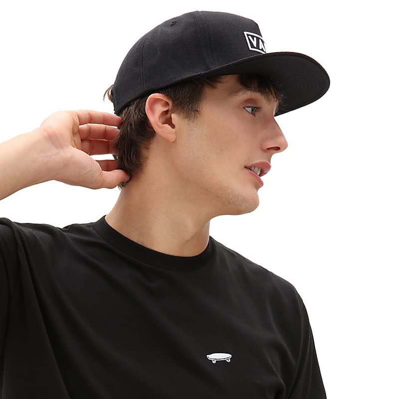 Vans Men's Splitz Flexfit Hat, Black, Size Small - Medium