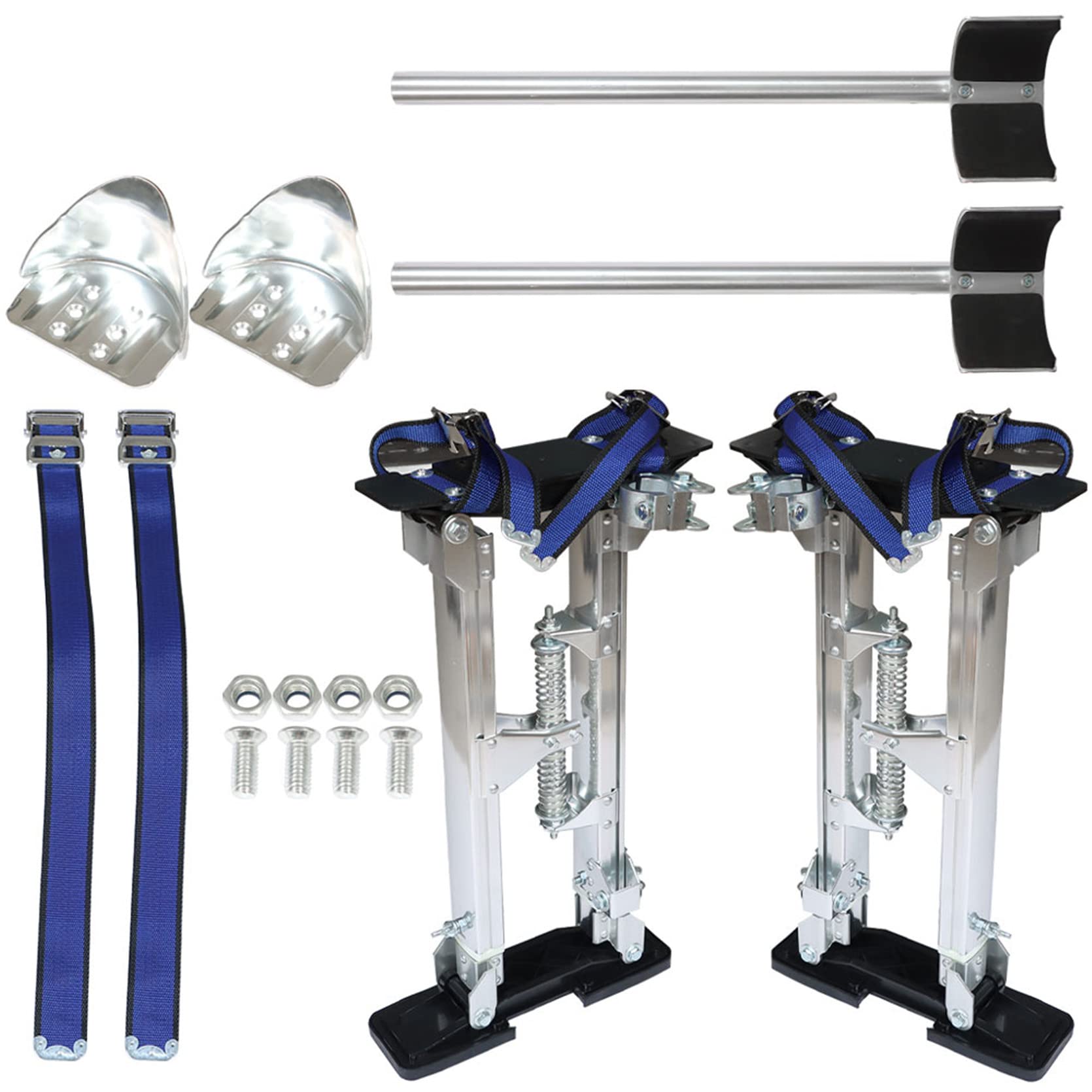TINVHY 15-23In Adjustable Drywall Stilts for Sheetrock Painting or Cleaning Silver
