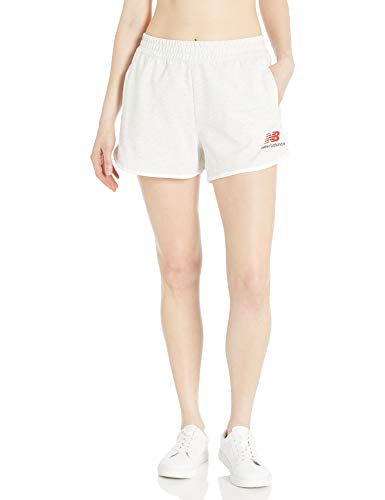 New Balance Women's Essentials Icon Short, Sea Salt Heather, X-Small