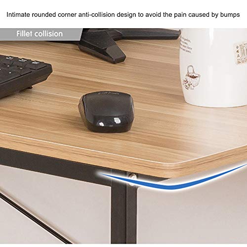 QYN Corner Computer Desk with Storage Shelf Keyboard Tray,Wooden Desktop Laptop Desk Simple Desk Bookcase Combination Student Gaming Desk-p 120x60x71cm(47x24x28inch)