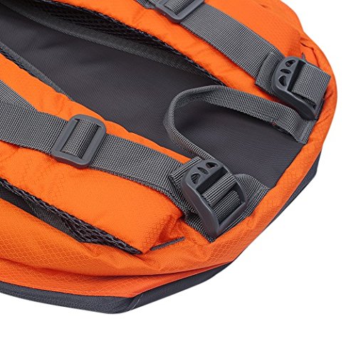SUGOIDAN Hiking Backpack Waterproof Travel Fishing Climbing Camping 60L Hiking Daypack (Orange)